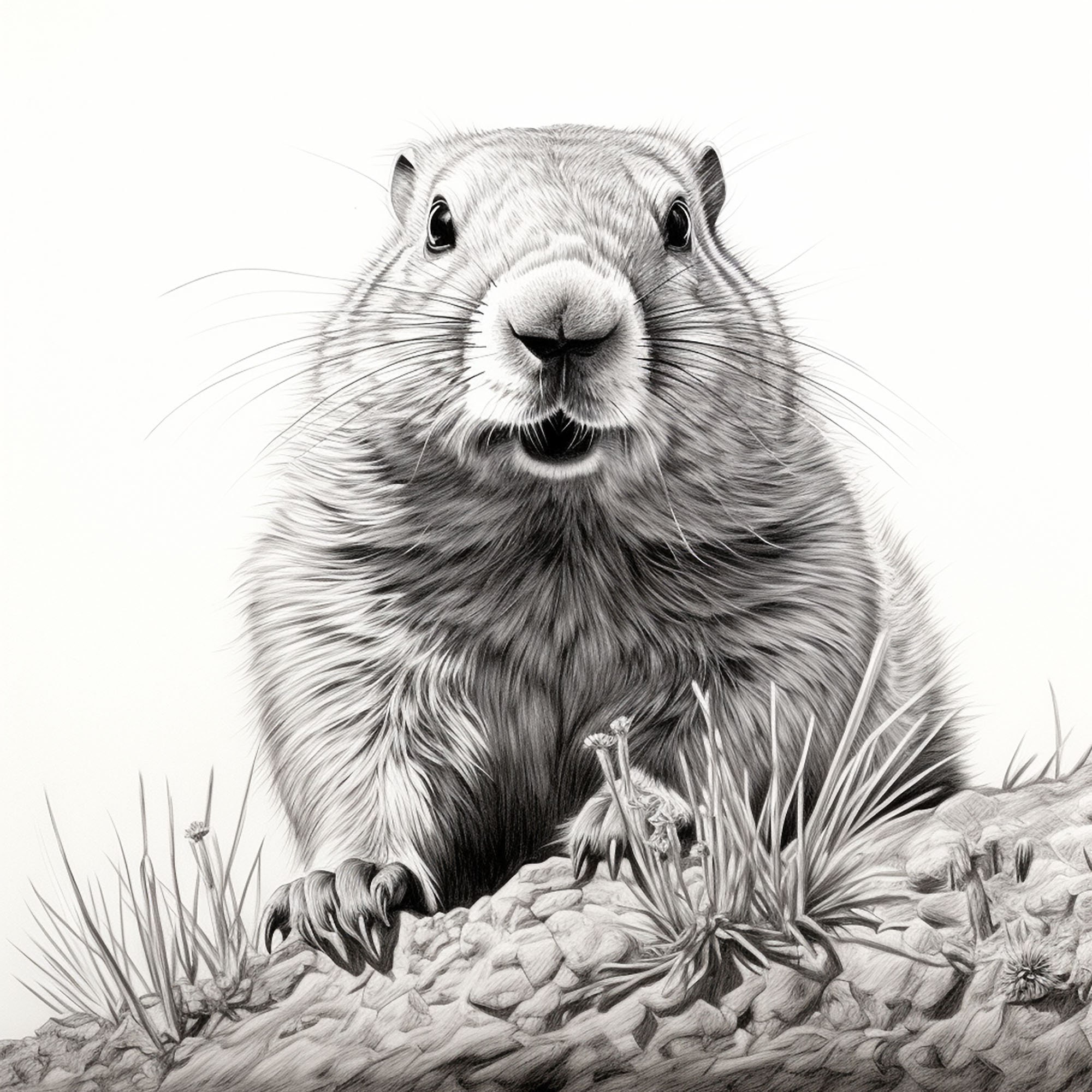 Woodchuck Drawing