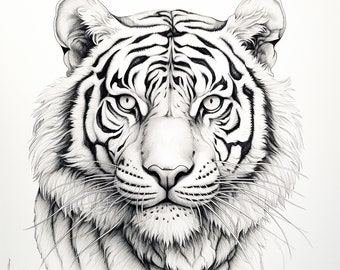 Bear Black Line Simple Clip Art Printable Wildlife Animal - Etsy