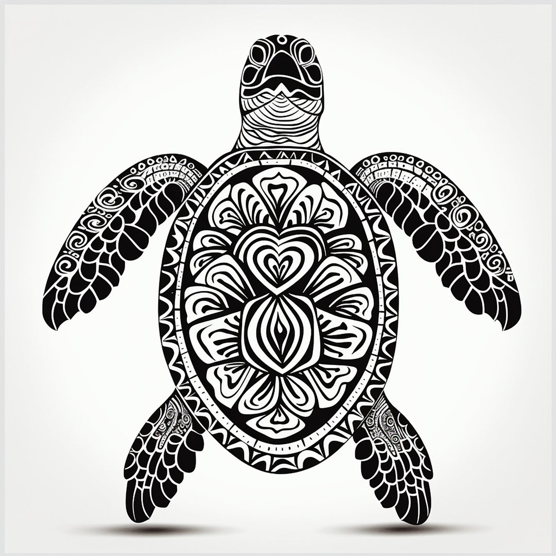 Abstract Turtle Clip Art: Geometric Animal Decal (PNG & JPEG) - Etsy