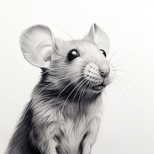 Realistic Mouse - Etsy