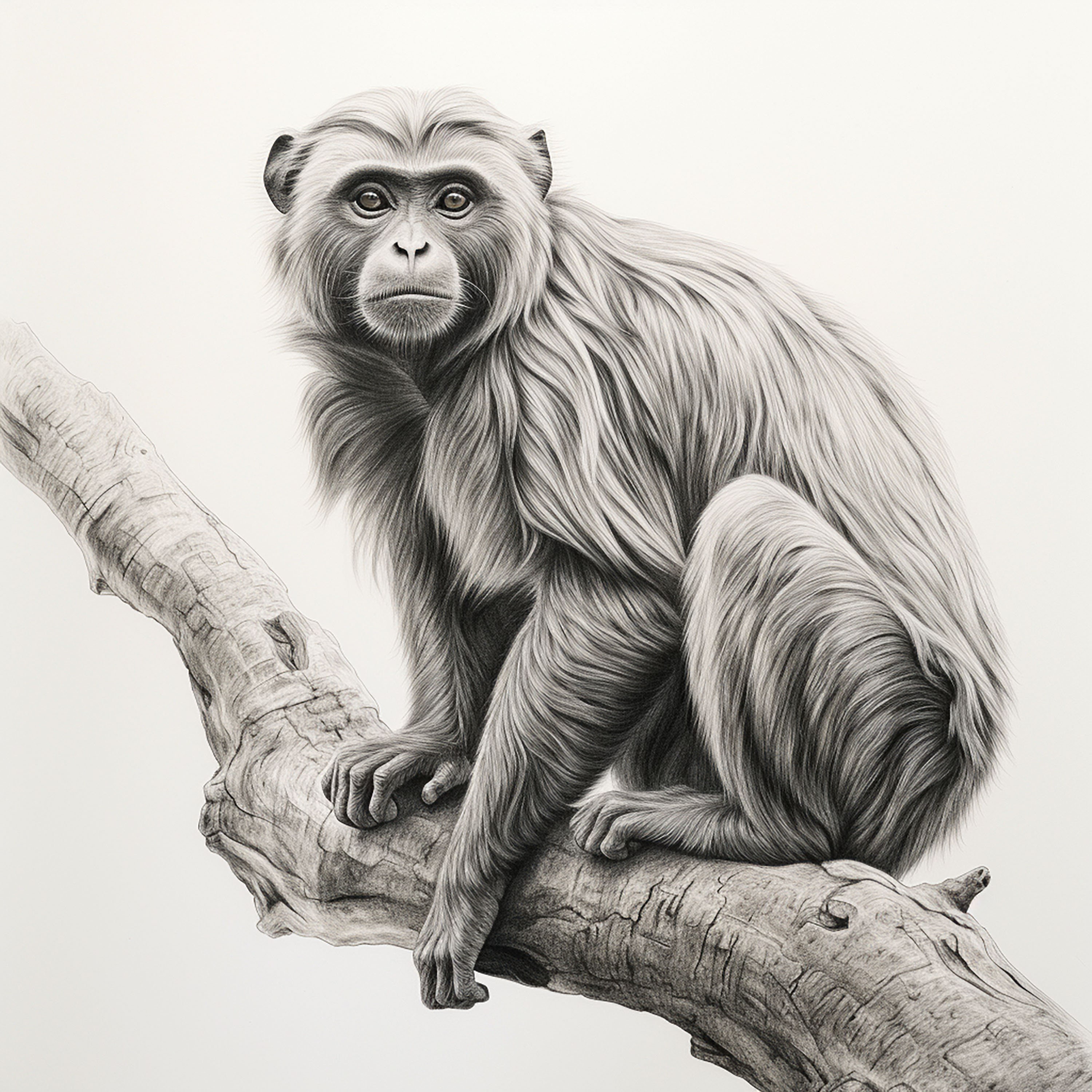 Disegni Di Scimmie Realistiche Vettori E Illustrazioni Di Scimmia