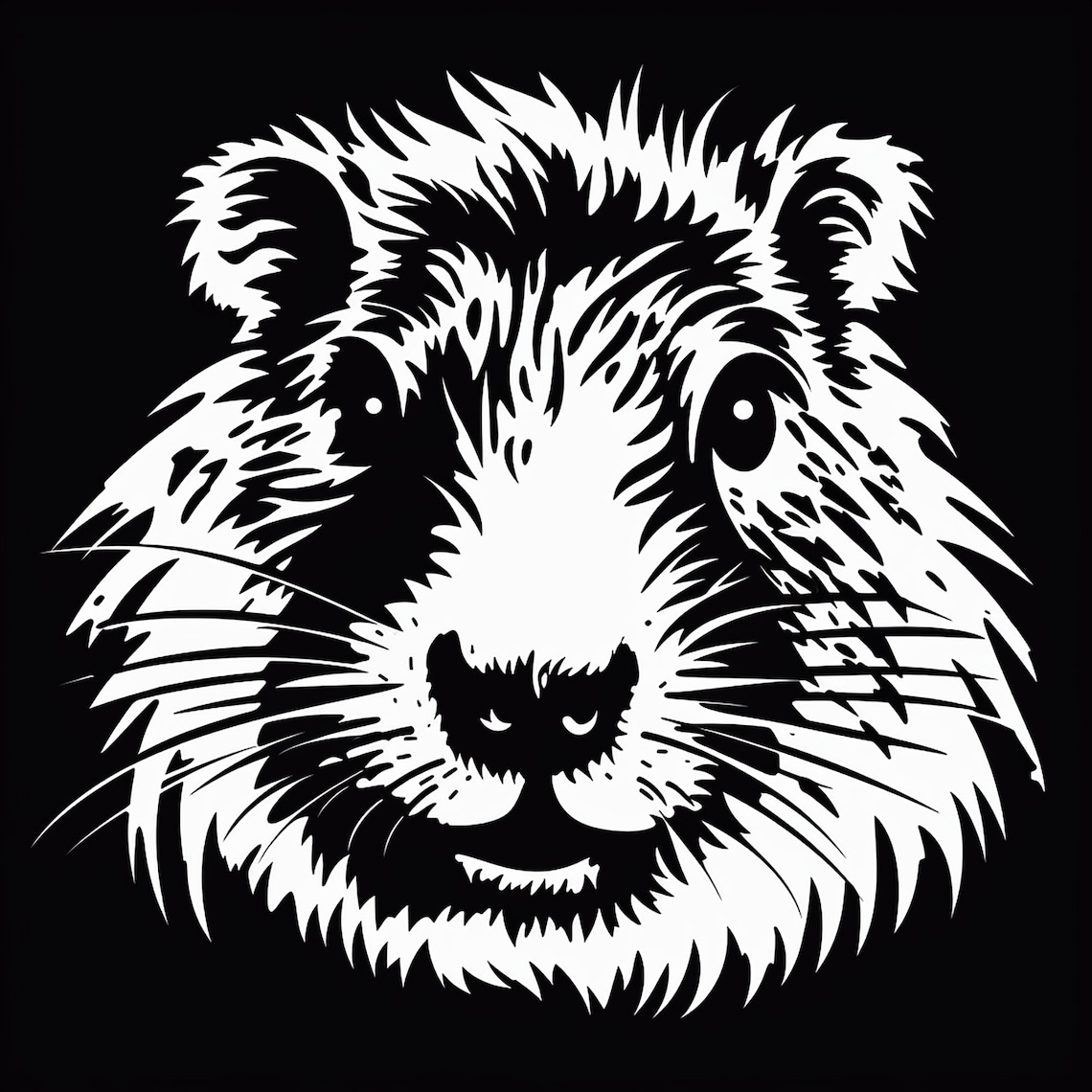 Capybara Clip Art: Wildlife Rodent Stencil, Logo (digital Download) - Etsy