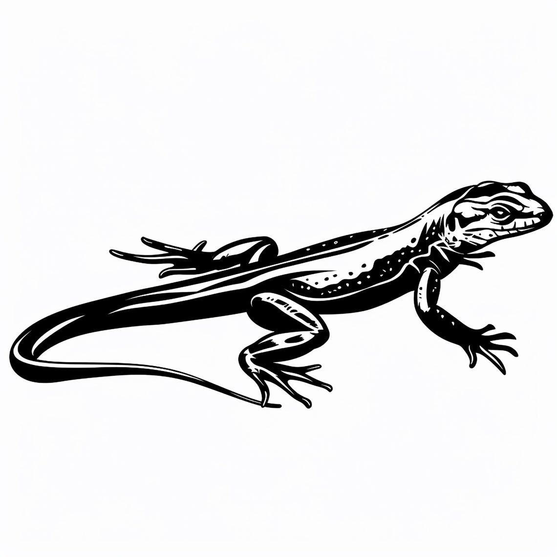 Newt Vector Art: Wildlife Animal Decal for DIY Crafts (digital Download ...