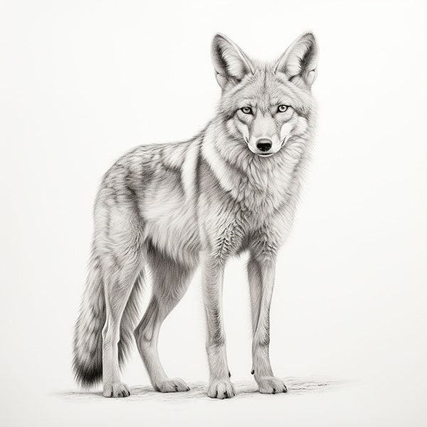 Coyote Wall Art - Etsy