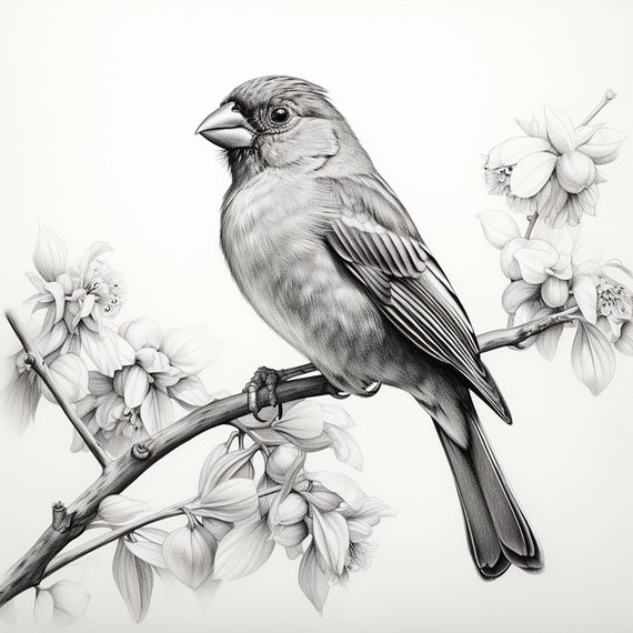 Bird Cartoon Drawing Realistic