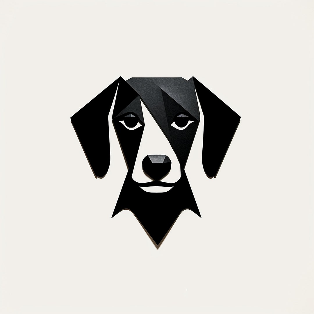 Geometric Dog Clip Art: Minimalist Pet Design (digital Download) - Etsy