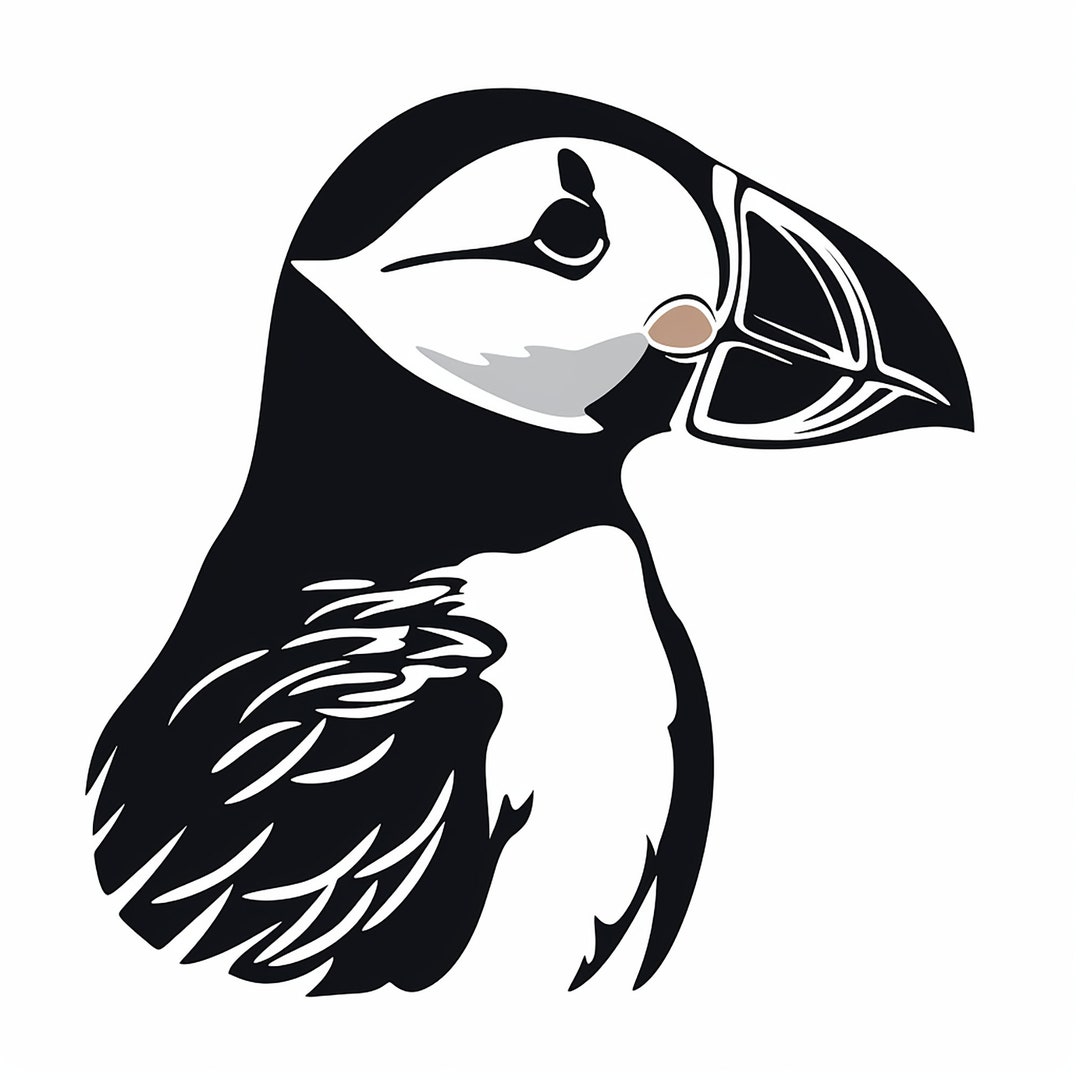 Puffin Clip Art Illustration, Puffin Bird Arctic Animal, Printable ...