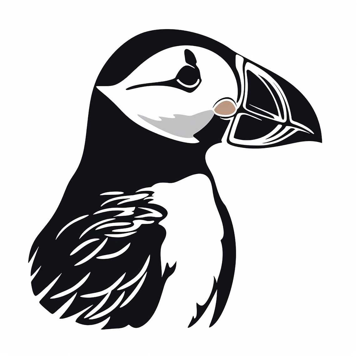 Puffin Clip Art Illustration Puffin Bird Arctic Animal - Etsy