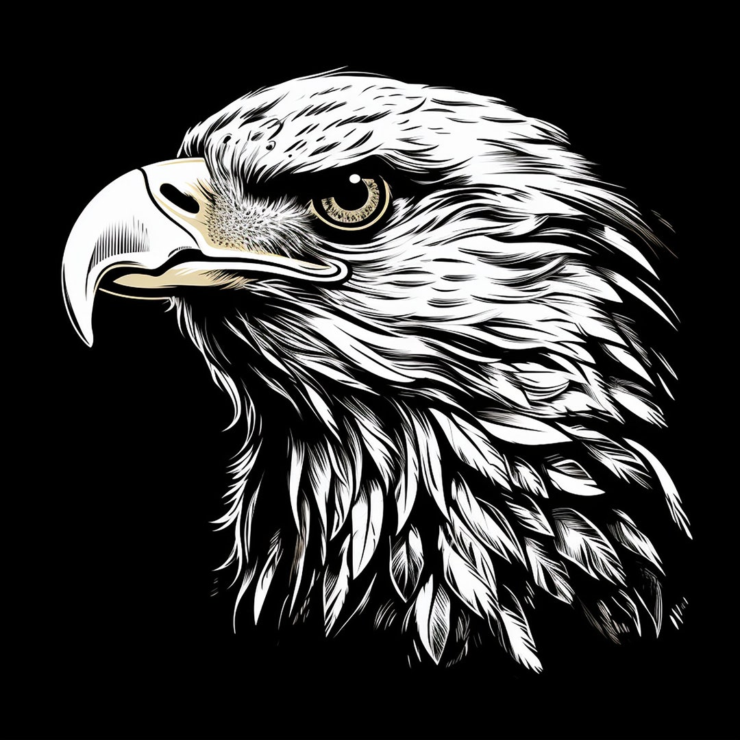 Eagle Clip Art: Wild Bird Decal, Stencil, Logo (digital Download) - Etsy