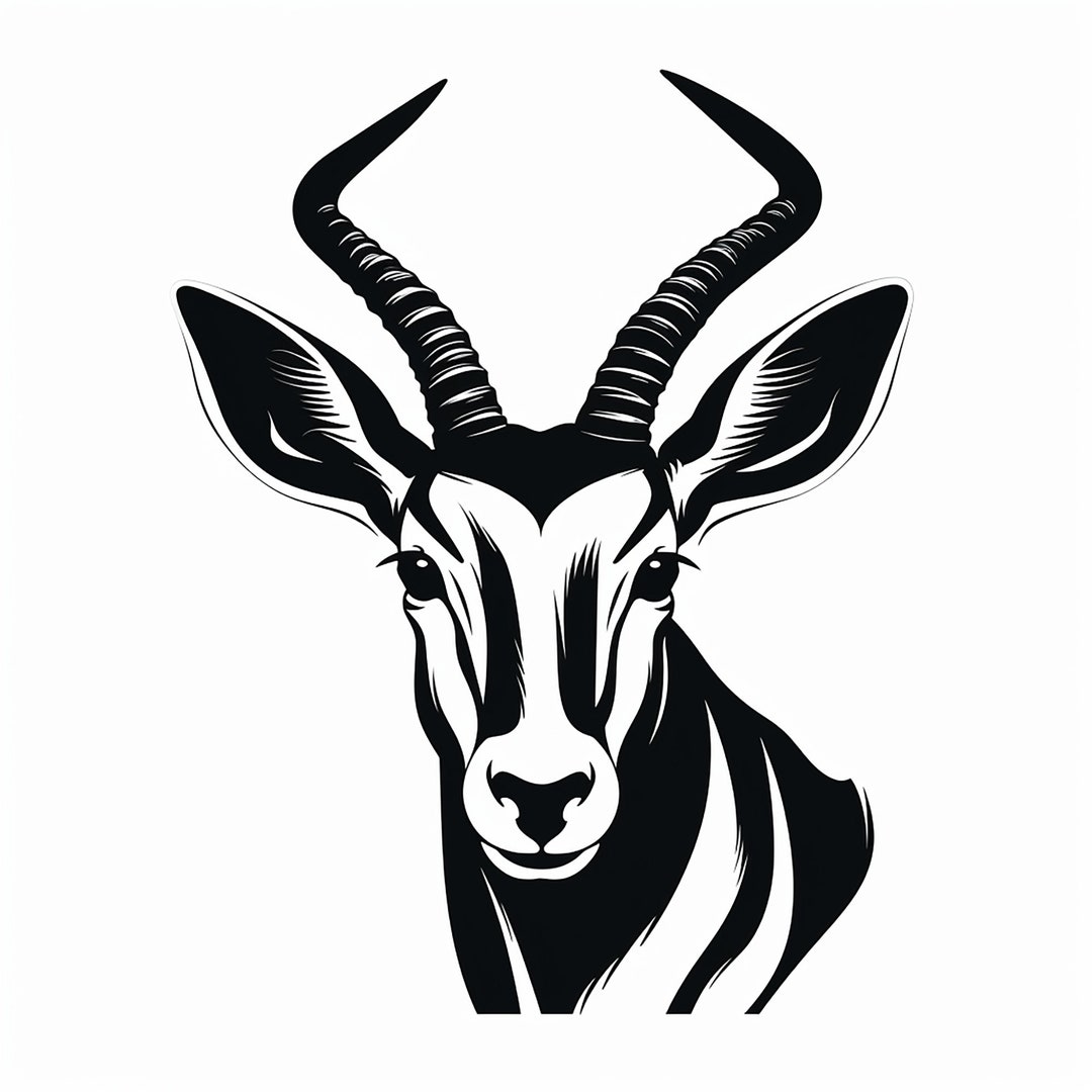 Impala Clip Art: Wildlife Animal Stencil, Decal (digital Download) - Etsy