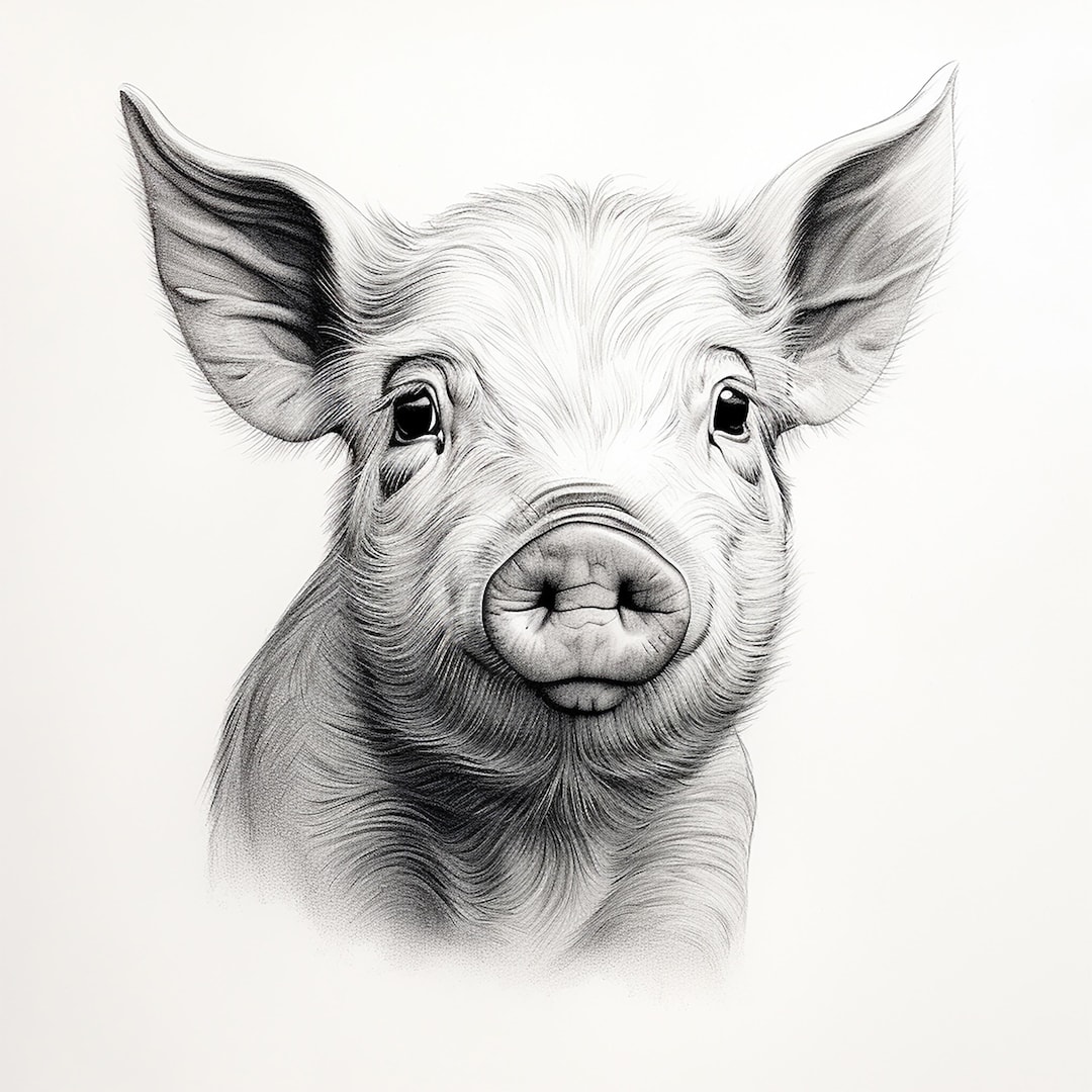 Pig Clip Art: Farm Animal Vector Image for DIY Crafts (PNG & JPEG ...