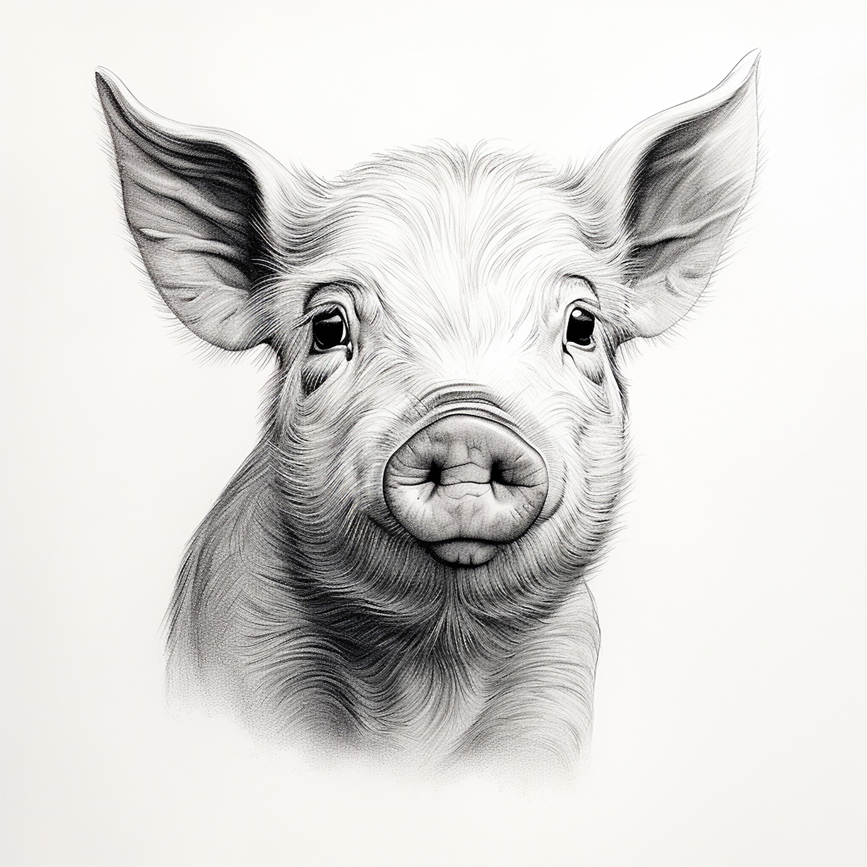 Pig Clip Art: Farm Animal Vector Image for DIY Crafts (PNG & JPEG ...