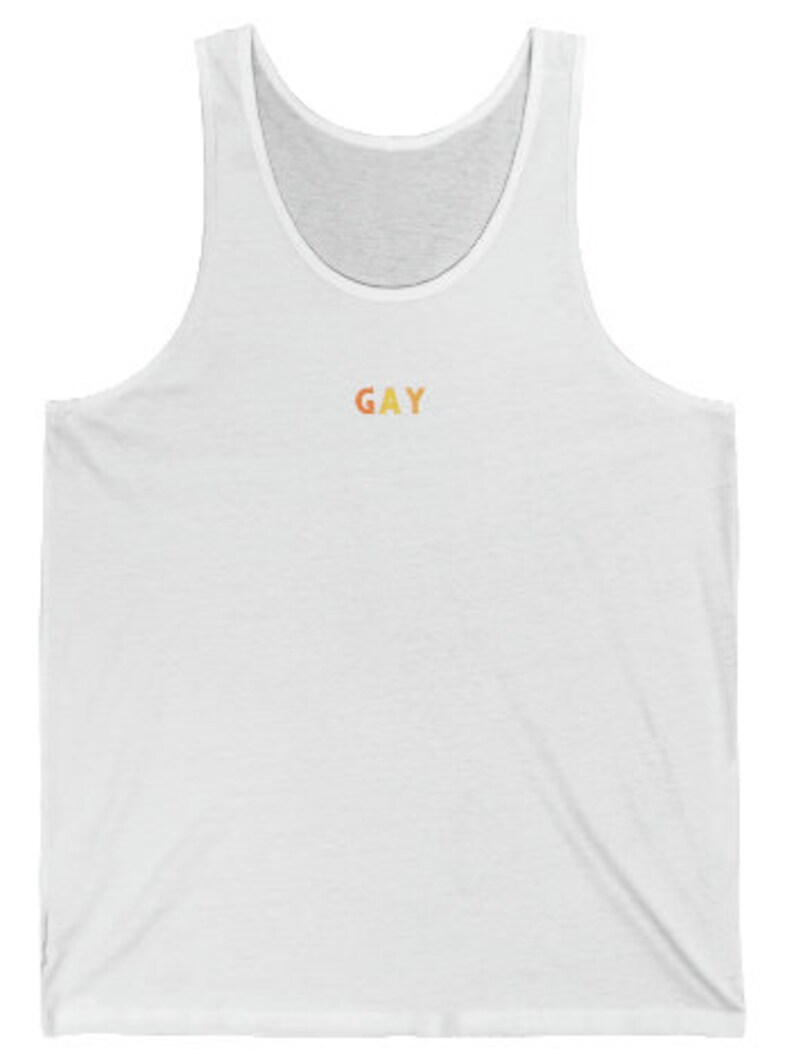 GAY Jersey Tank, LGBTQ Tank Top, GAY Tank Top, - Etsy