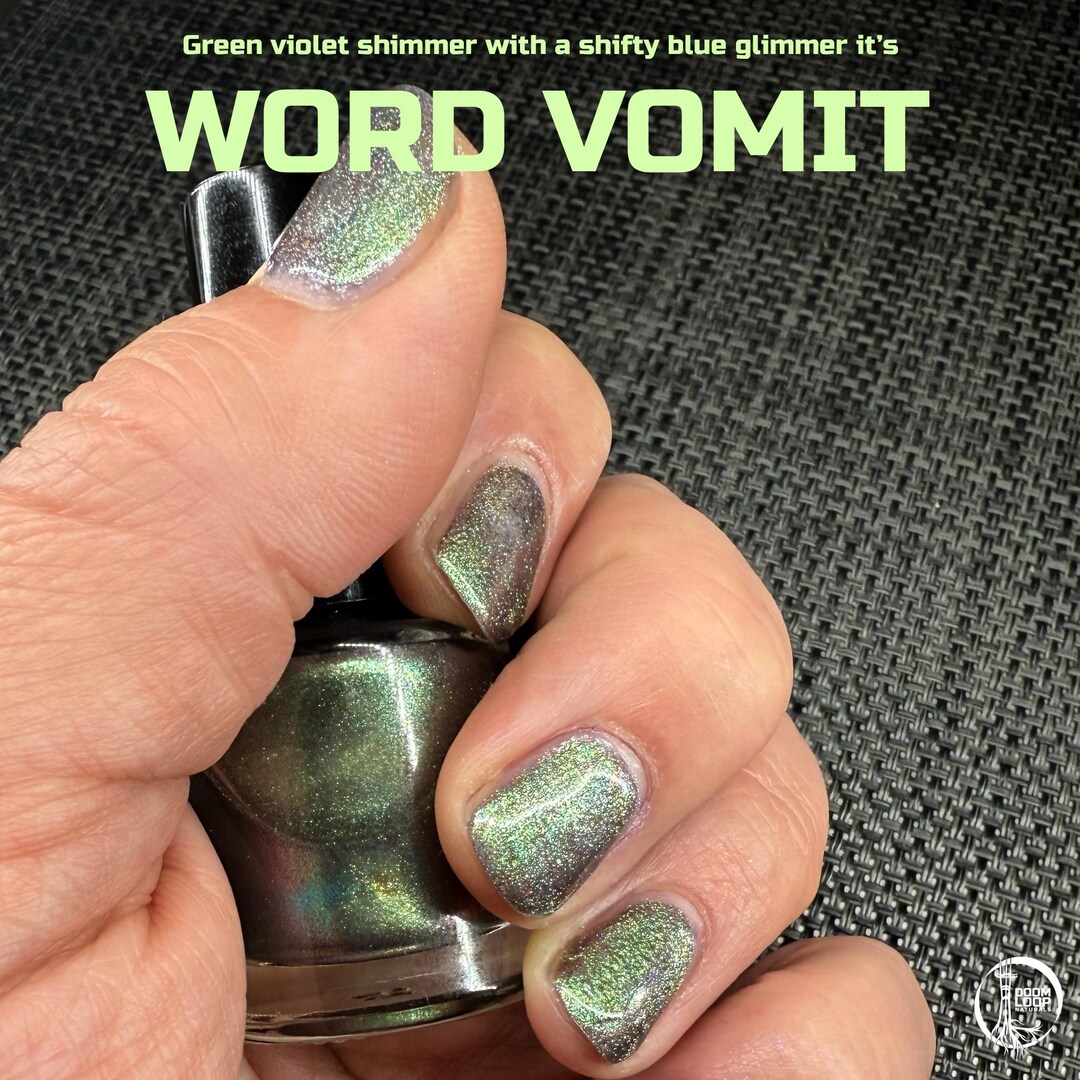 WORD VOMIT Handcrafted Indie Nail Polish Only From Doom Loop - Etsy