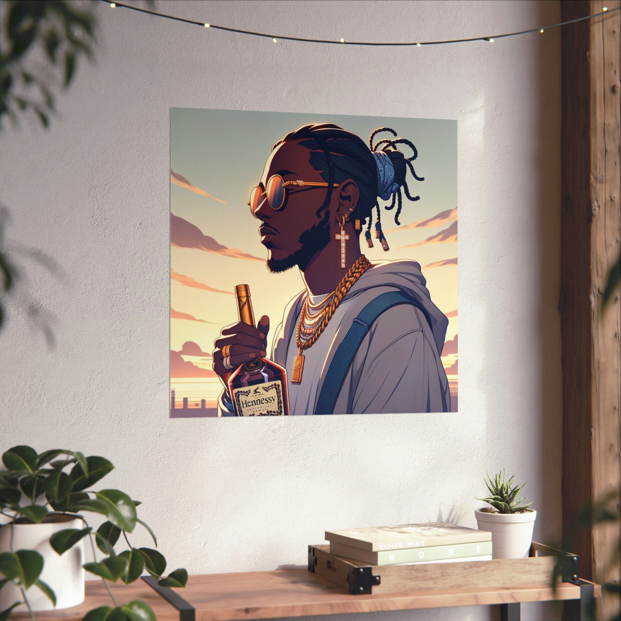 Kendrick Lamar in Anime Style Poster, Hip Hop Wall Art, Rappers in ...