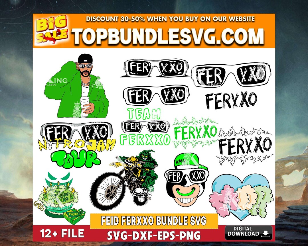 Mega feid ferxxo svg eps png feid ferxxo Bundle SVG für - Etsy Schweiz
