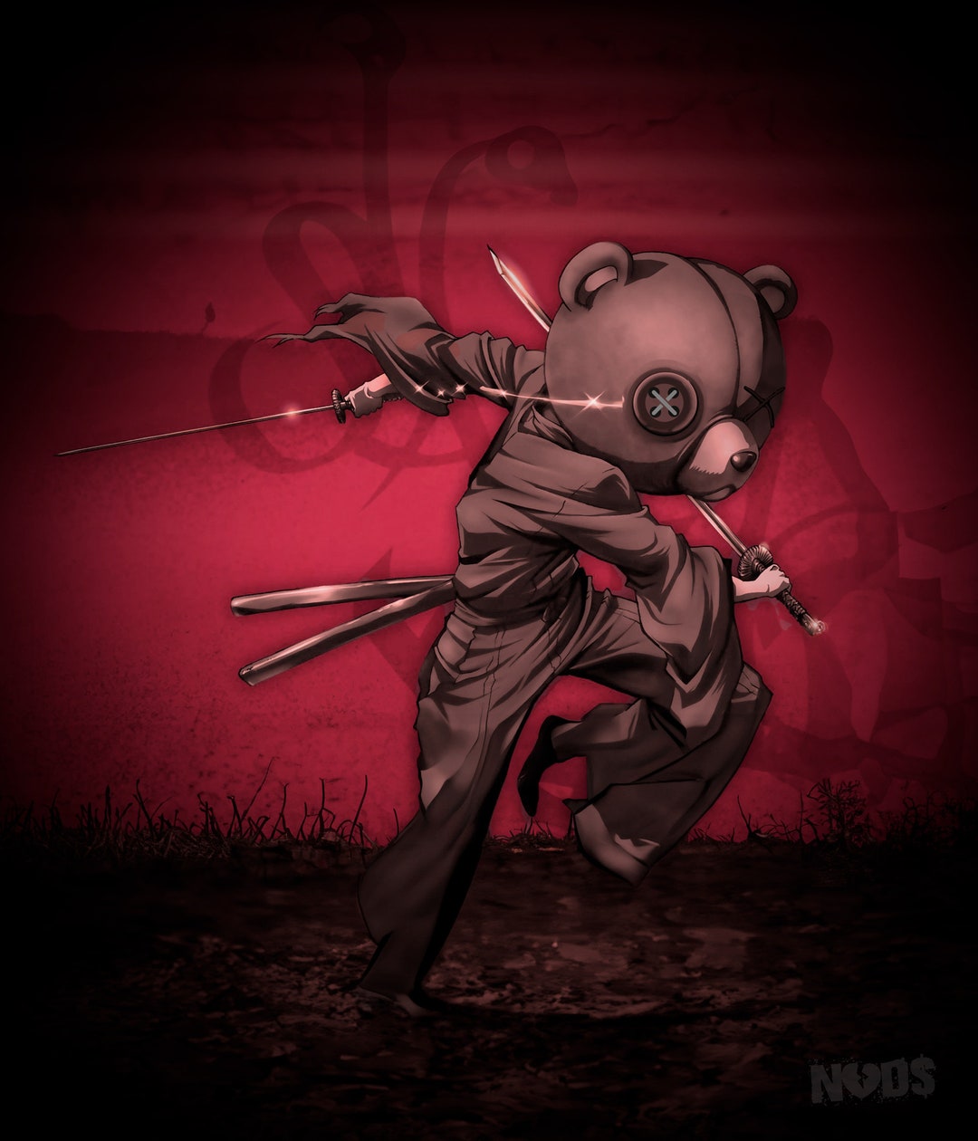 JINNO- Afro Samurai - Etsy