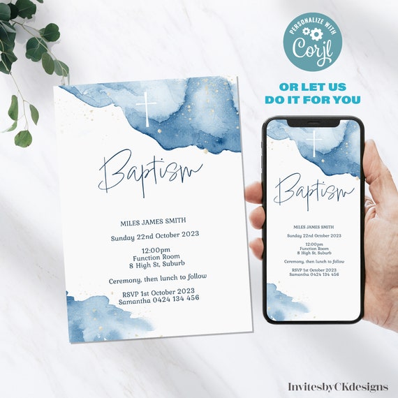 Water Baptism Invitation Wording Is It A Baptism Or A Christening?