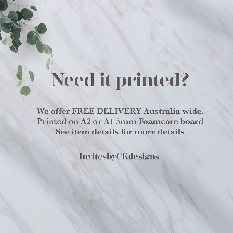 Engagement Welcome Sign Any Colour Digital File Print and Delivery Also ...