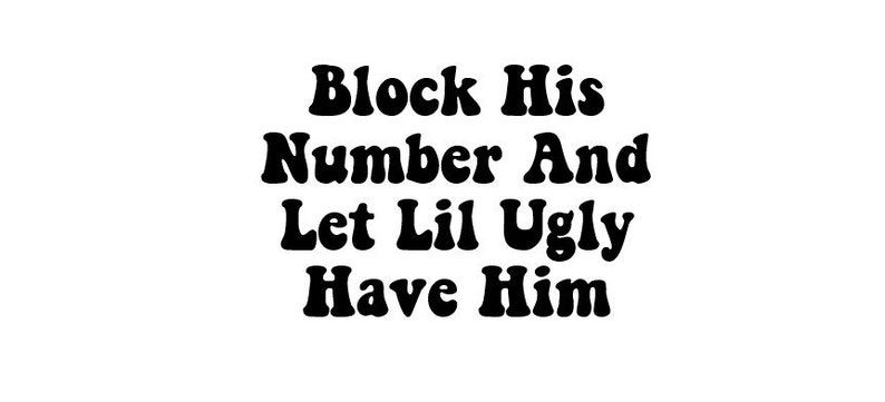 Block His Number SVG - Etsy