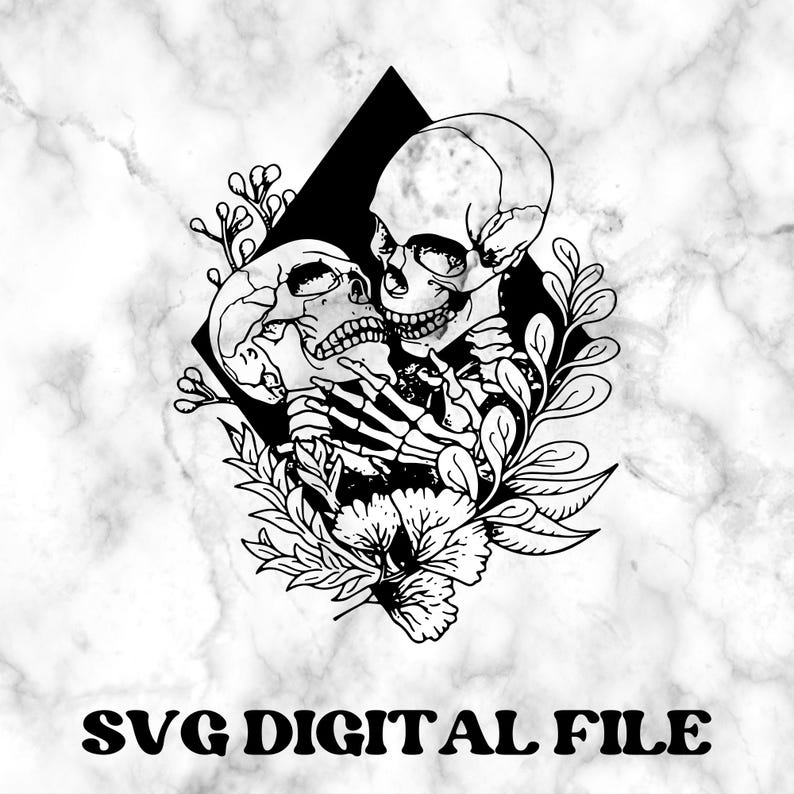 DIGITAL DESIGN | Skeletons Kissing, Trendy Shirt Design, SVG Download ...