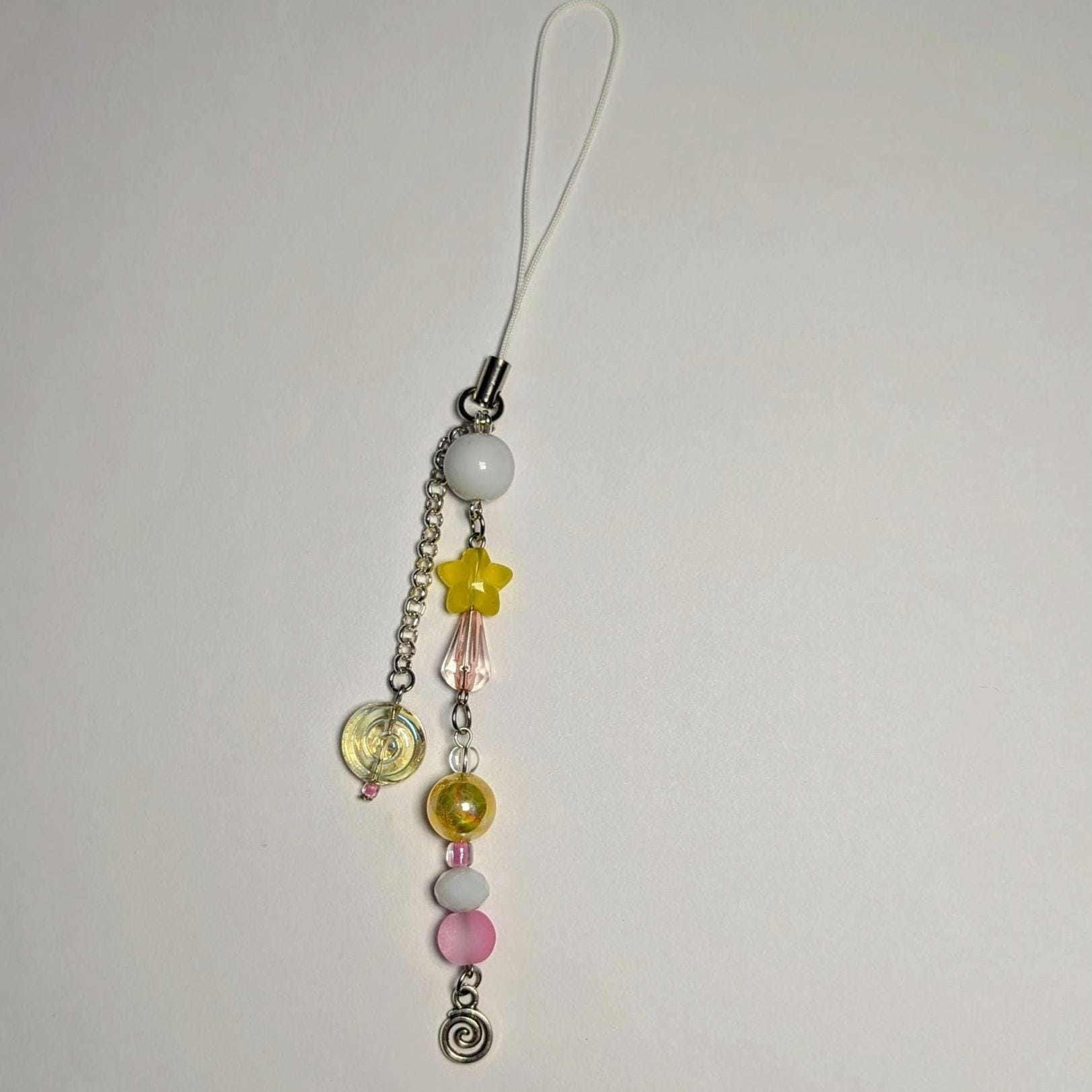 Pink and Yellow Phone Charms - Etsy