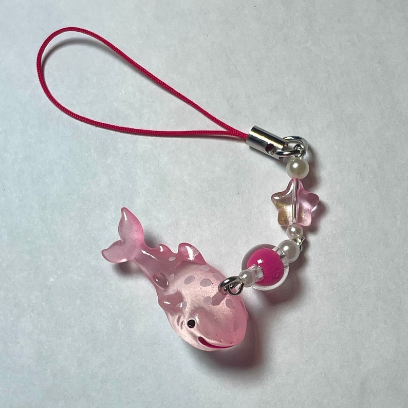 Pink Whale Shark Phone Charms - Etsy