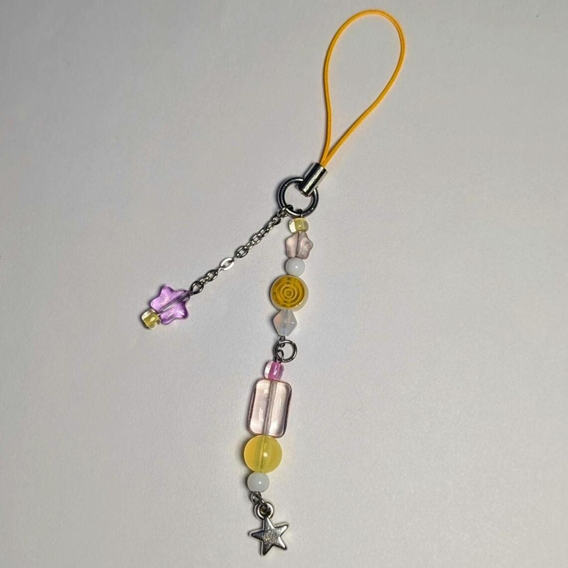 Pink and Yellow Phone Charms - Etsy