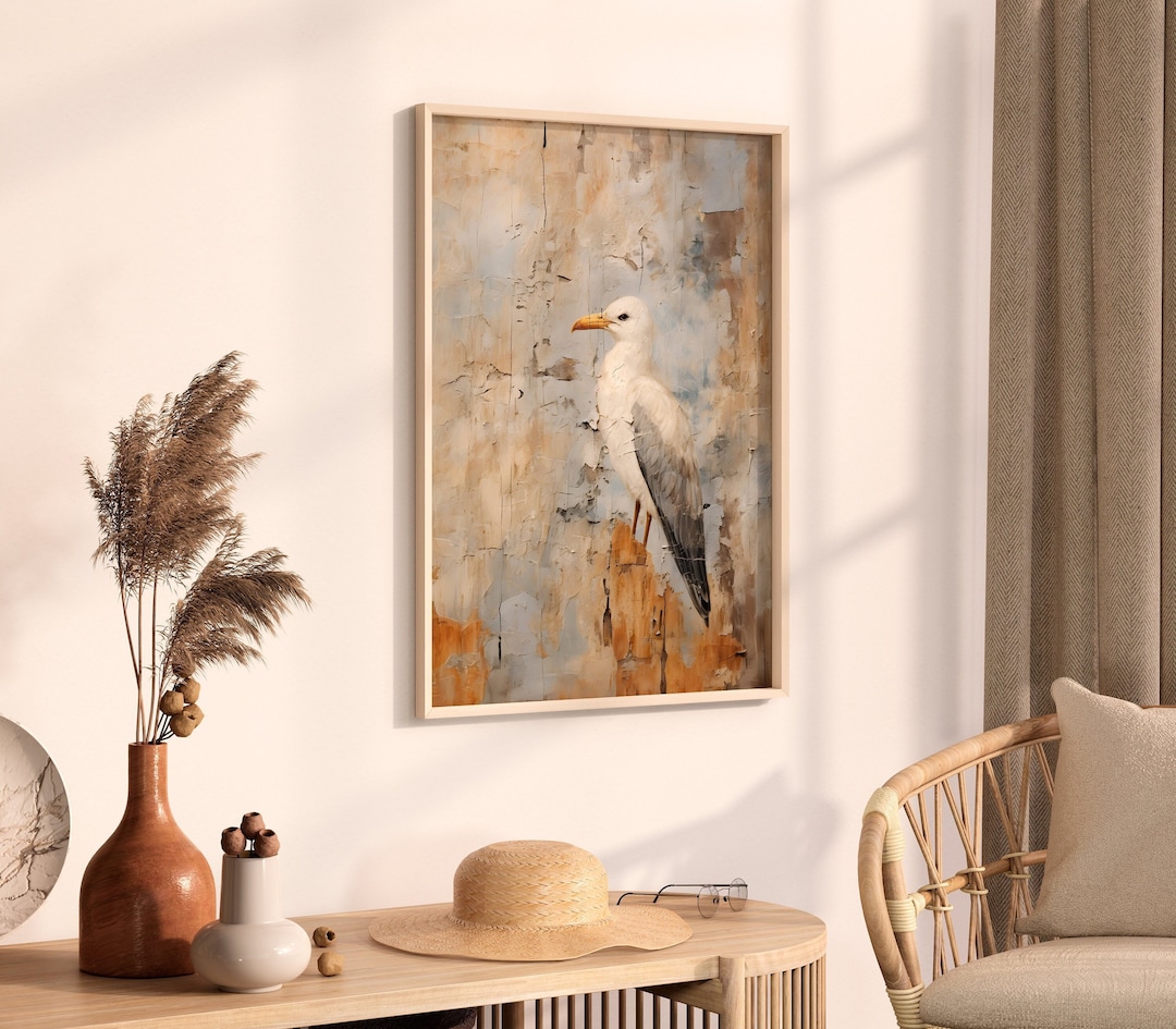 Albatross Old Abstract Oil Painting Print Poster Large Wall Decor Old ...