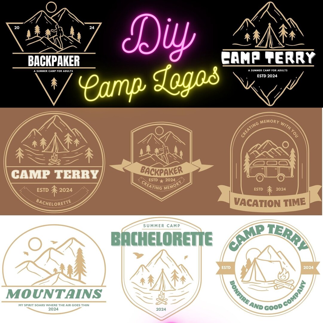 Unique Camp Logo Design Package: Custom Digital Logo Creation, Perfect ...