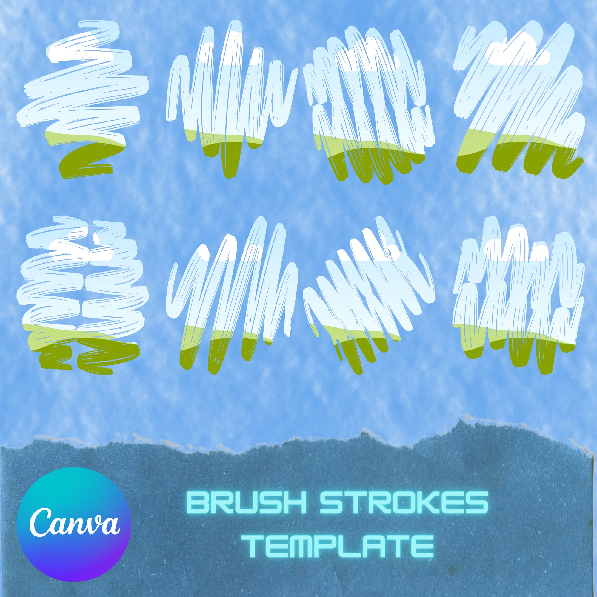 Canva Brush Stroke Frames 8 Editable Canva Frames Canva Frames Custom Background Canva Frames ...