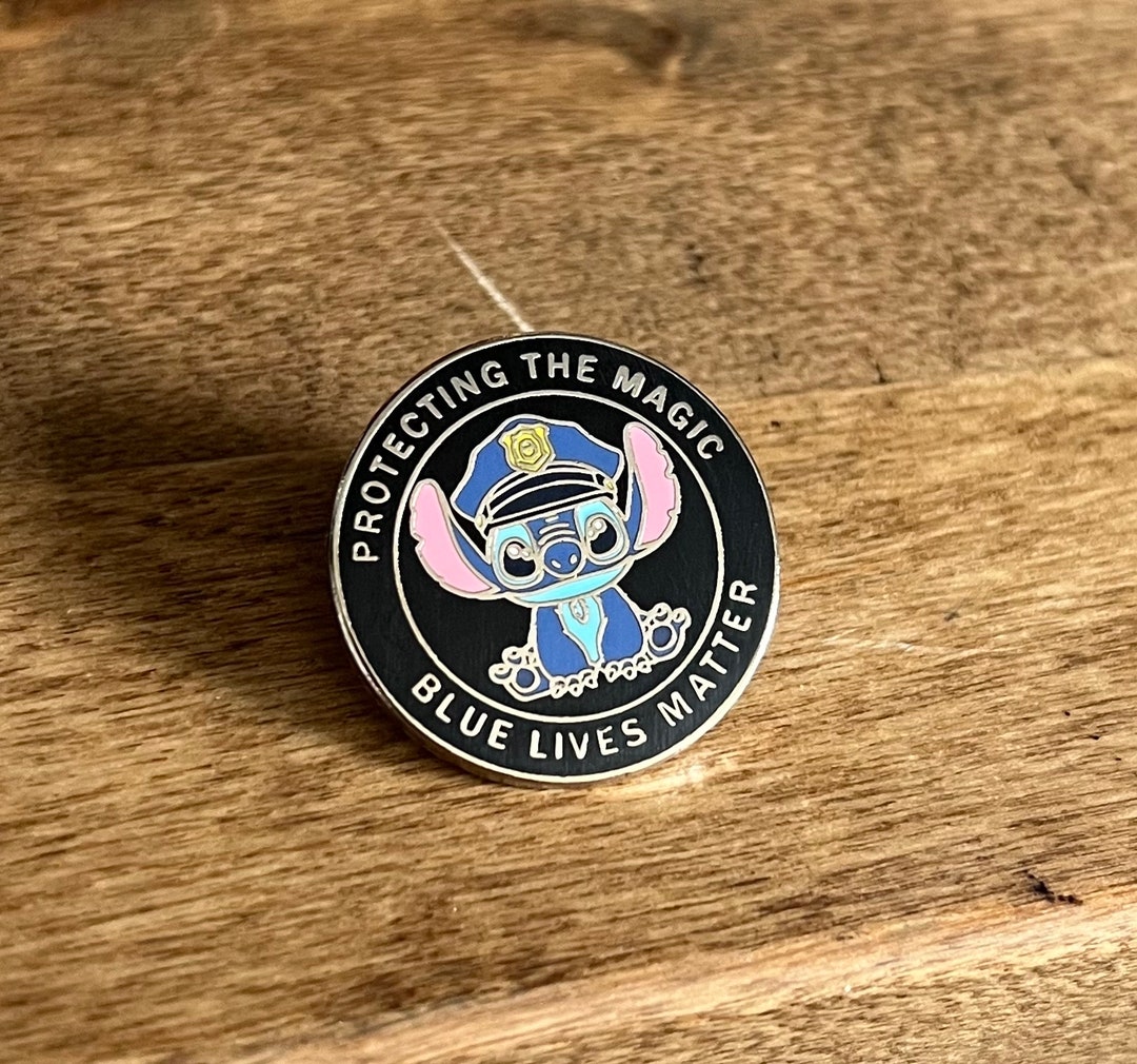 Walt Disney World Security Stitch Pin Unofficial Blue Lives Matter Thin ...