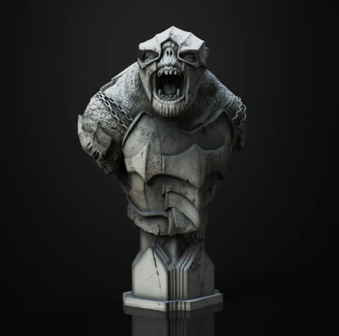 Battle Troll Bust STL - Etsy