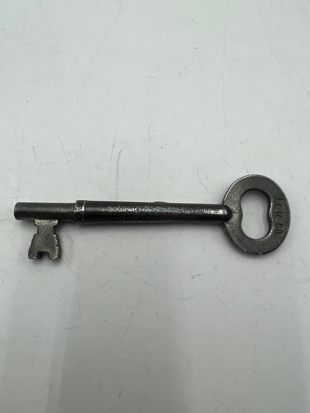 Vintage JLH Co Metal Railroad Skeleton Key - Etsy