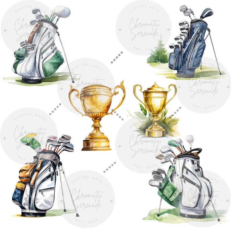 Watercolor Golf Clipart Golf Club PNG Golfer Graphics Golf - Etsy Canada