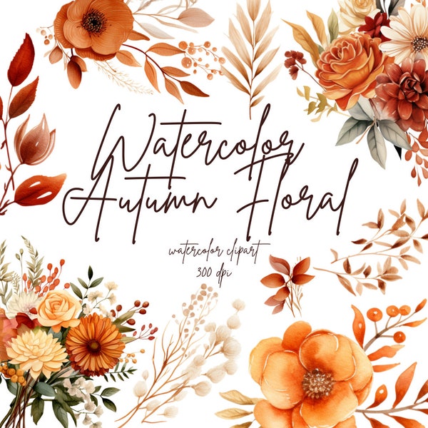Autumn Watercolor - Etsy