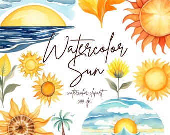 Warm Sun Clipart, Summer Clipart, Warm Sun Png Clipart, Hand Drawn ...