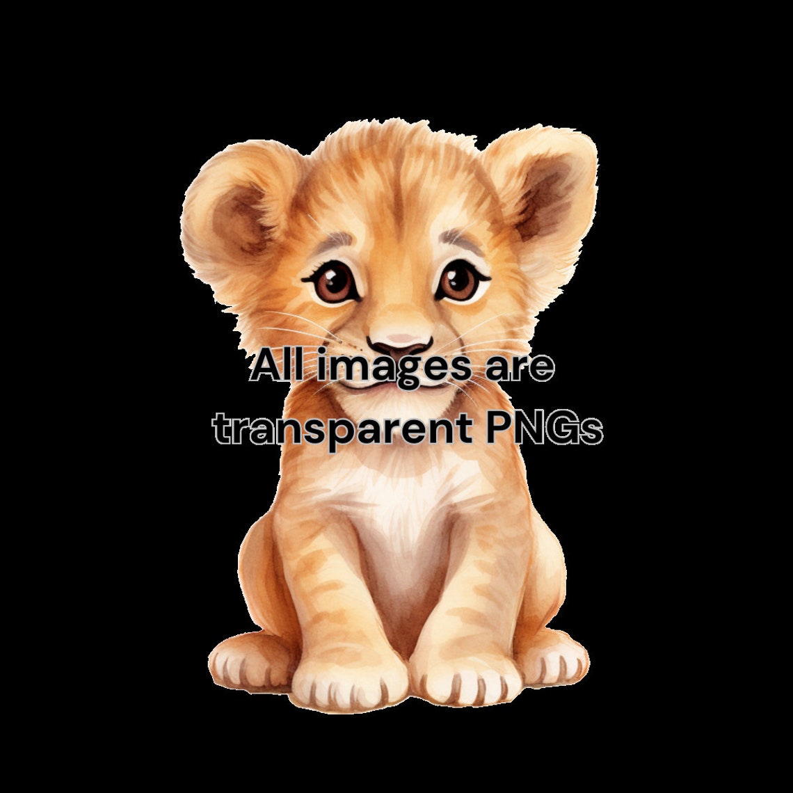 Watercolor Baby Safari Animal Clipart Safari Animals PNG Baby - Etsy Canada