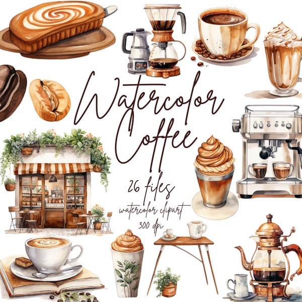 Coffee Clipart - Etsy