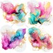 Watercolor Mermaid Color Splash Clipart Mermaid Watercolor Graphics ...