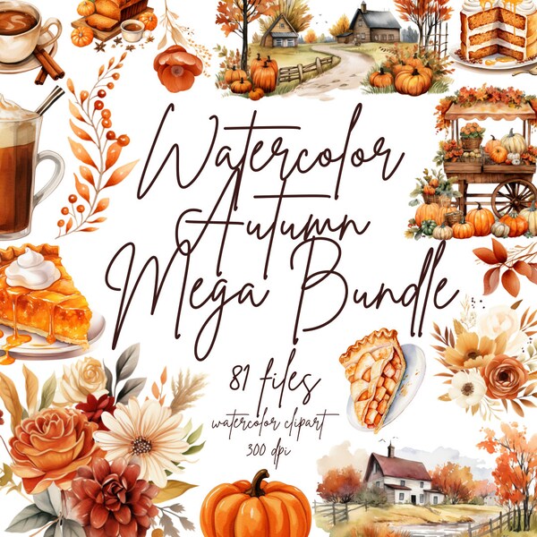 Autumn Clipart - Etsy