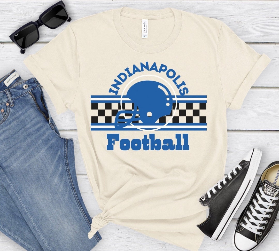 Indianapolis Football Shirt, Retro Football T-shirt, Vintage Fall ...