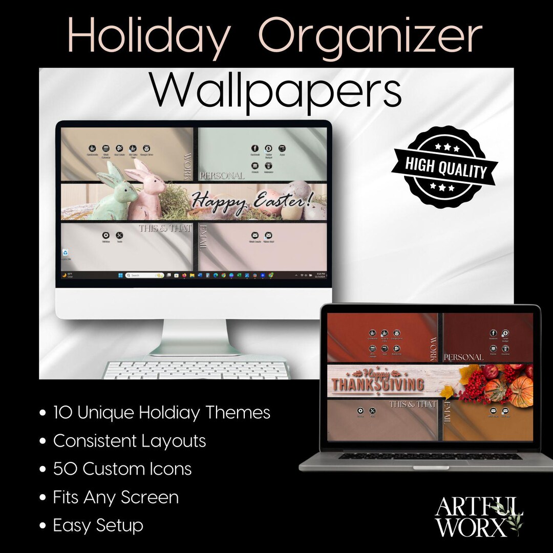 Holidays Desktop and Laptop Organizer Wallpaper for Mac & Windows With ...