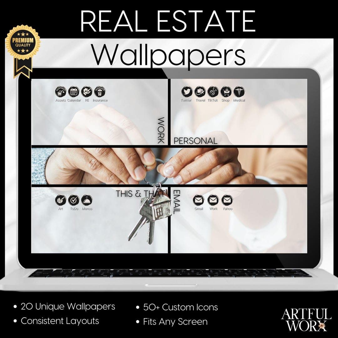 Real Estate Desktop and Laptop Organizer Wallpaper for Mac & Windows ...