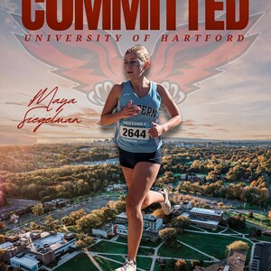 Commitment Graphic, Custom College Graphic, College Commit, College ...