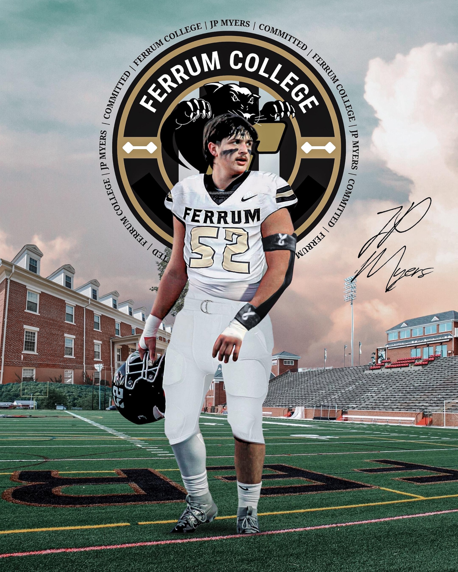 Custom College Sports Commitment Graphic: Social Media Announcement - Etsy