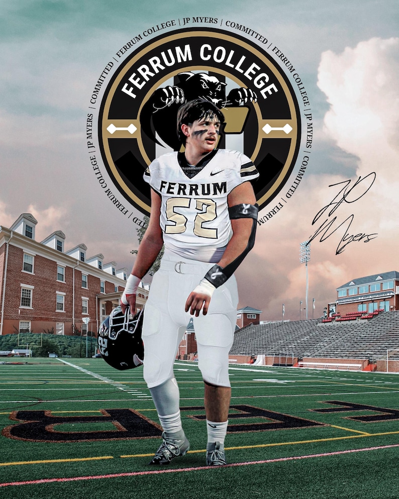 Commitment Graphic, Custom College Graphic, College Commit, College ...