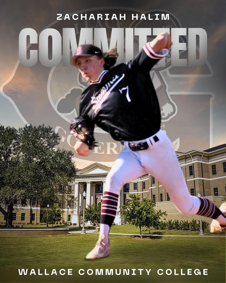 Custom College Sports Commitment Graphic: Social Media Announcement - Etsy