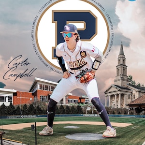 Custom College Sports Commitment Graphic: Social Media Announcement - Etsy