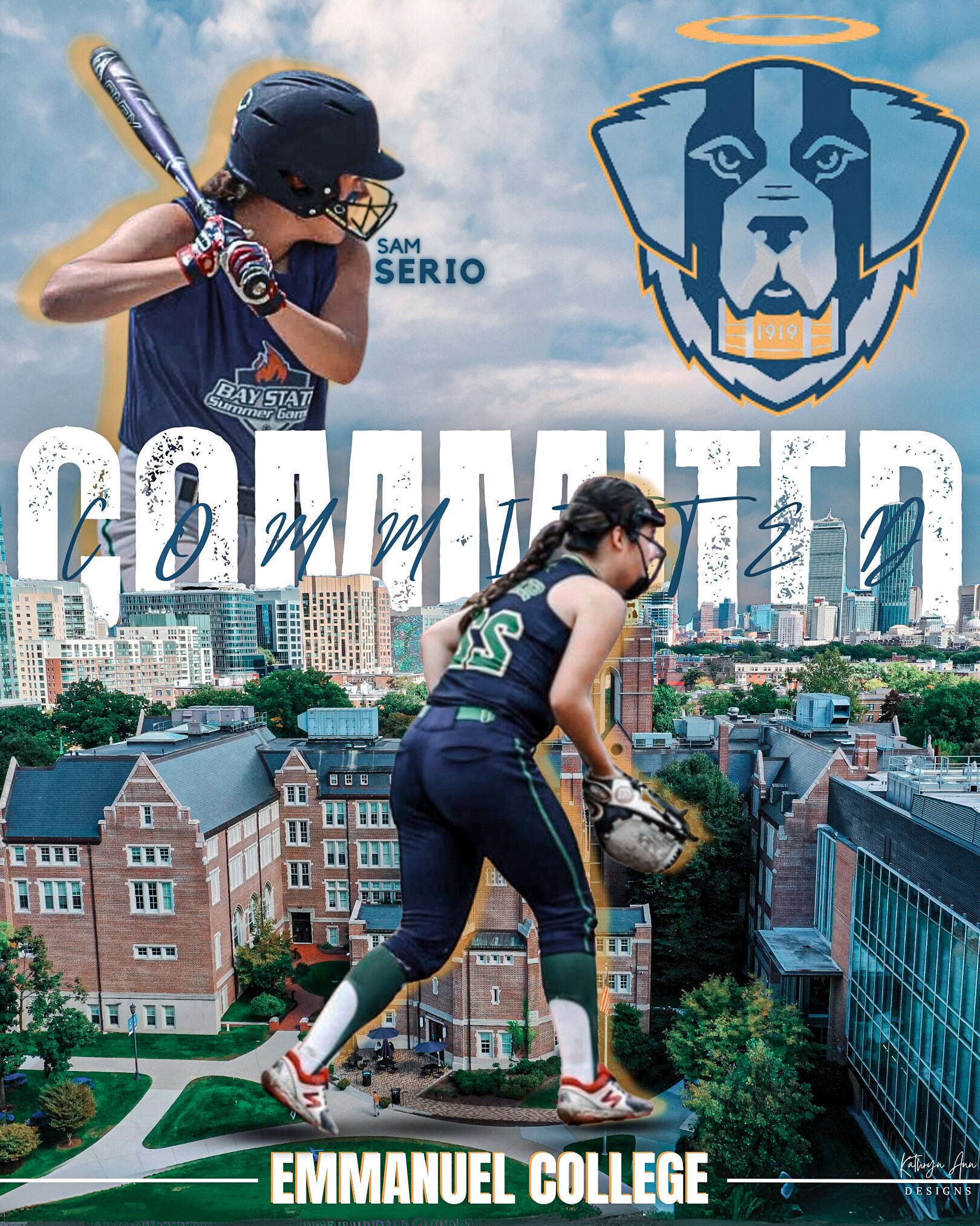 Custom College Commitment Graphic: Sports Announcement - Etsy